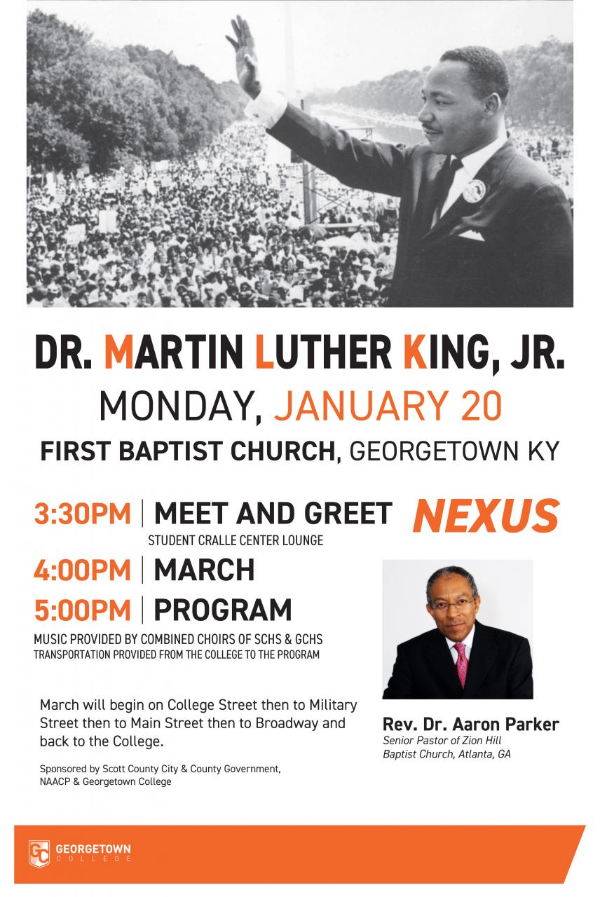 2020 Dr. Martin Luther King, Jr. Day Celebration | Georgetown College